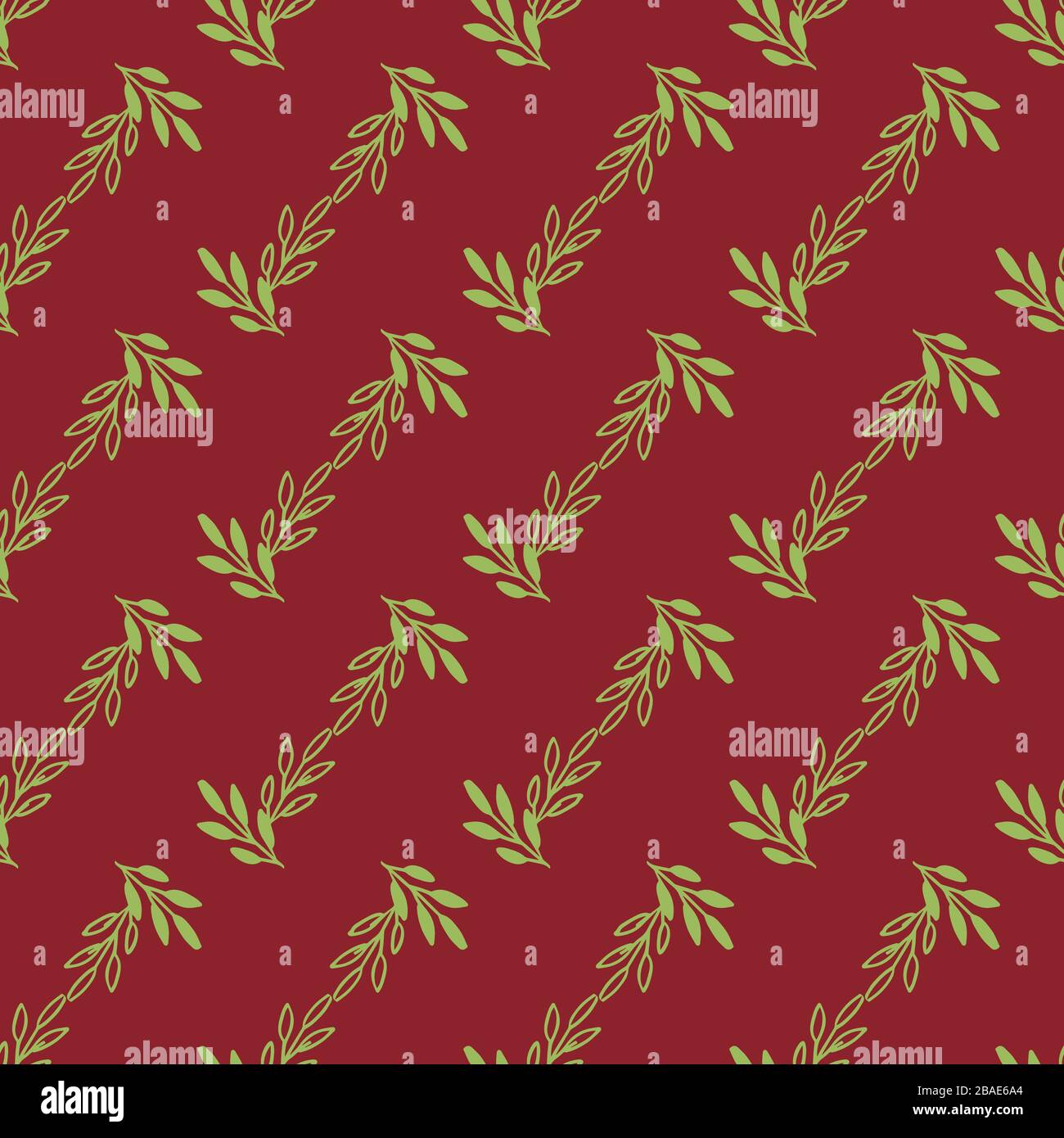 Vector Seamless pattern leaves gold red color, Botanical Floral ...