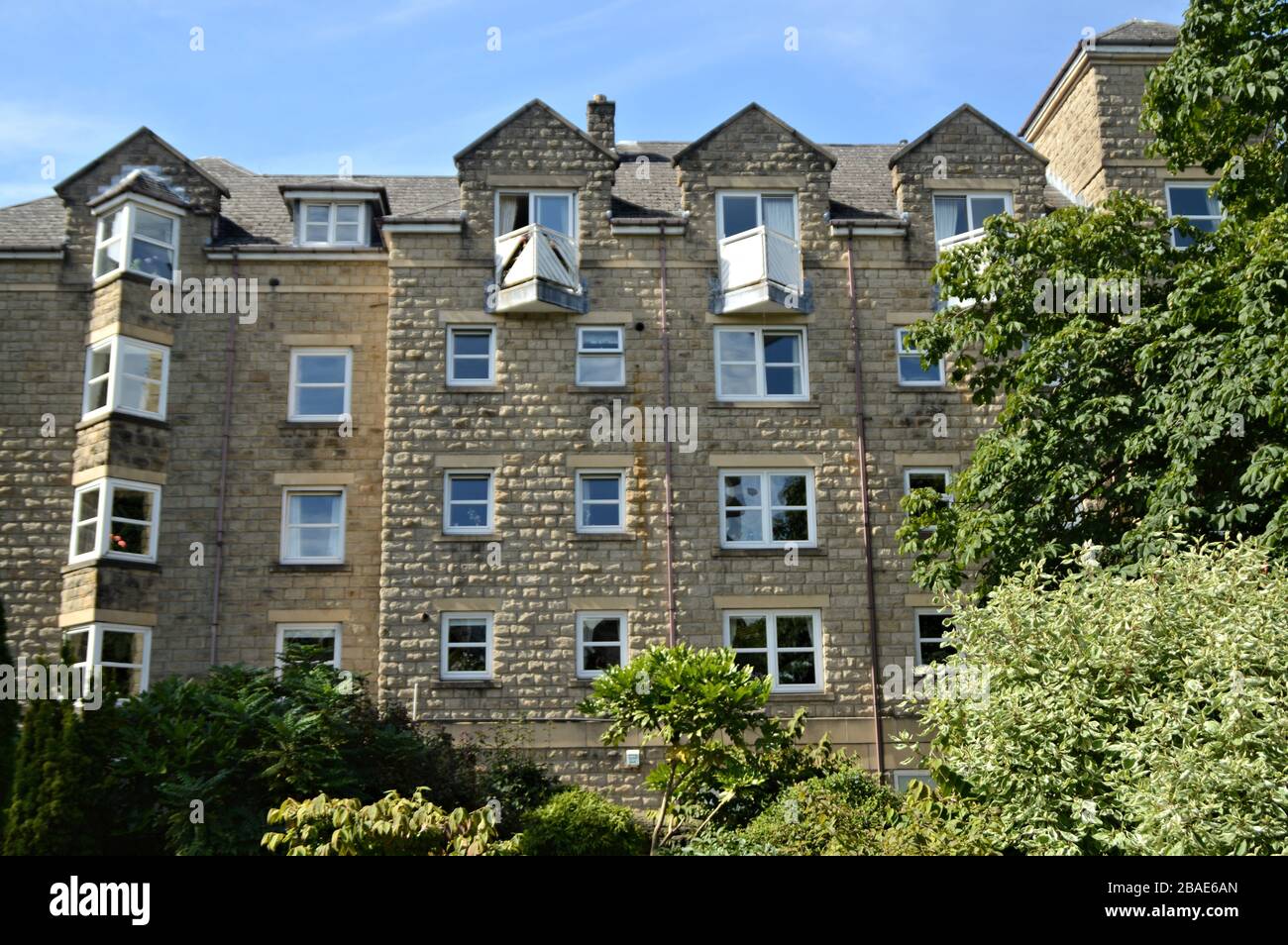 Large stone residential building Stock Photo - Alamy