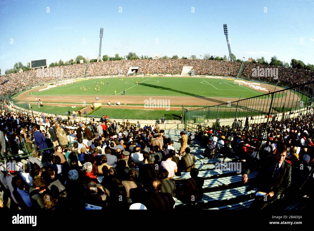 General view of the Lia Manoliu Stadium, Bucharest, Romania Stock Photo ...
