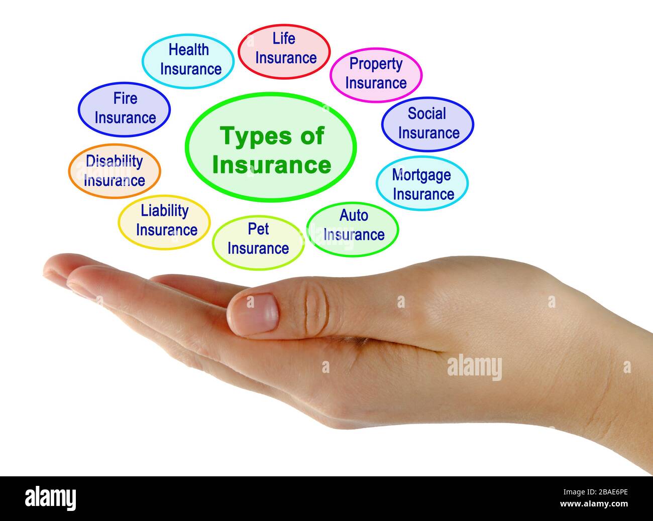 Ten Types of Insurance Stock Photo - Alamy