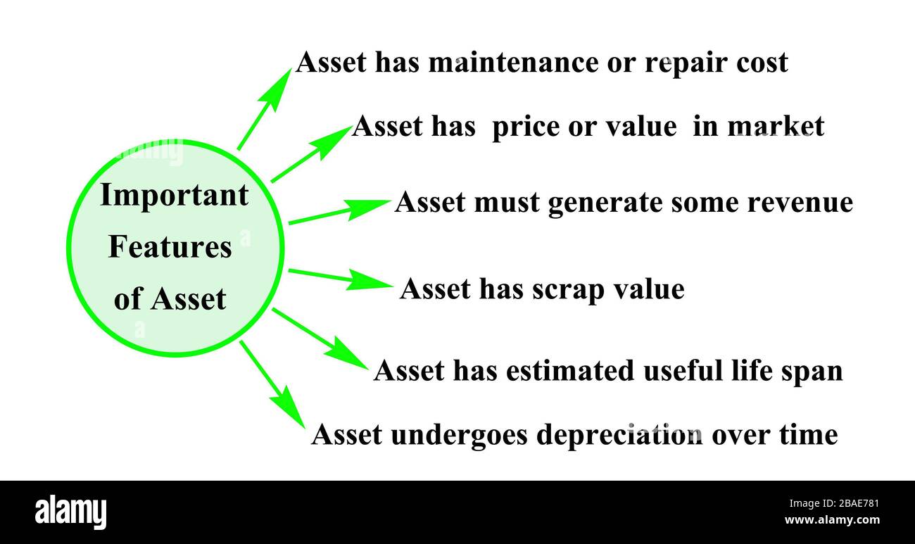 Six Important features of Asset Stock Photo - Alamy