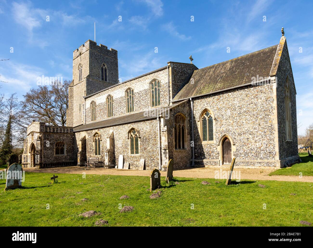 Village parish church of All Saints, Mendham, Suffolk, England, UK ...