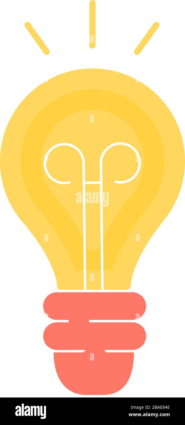 Color light bulb icon Stock Vector Images - Alamy