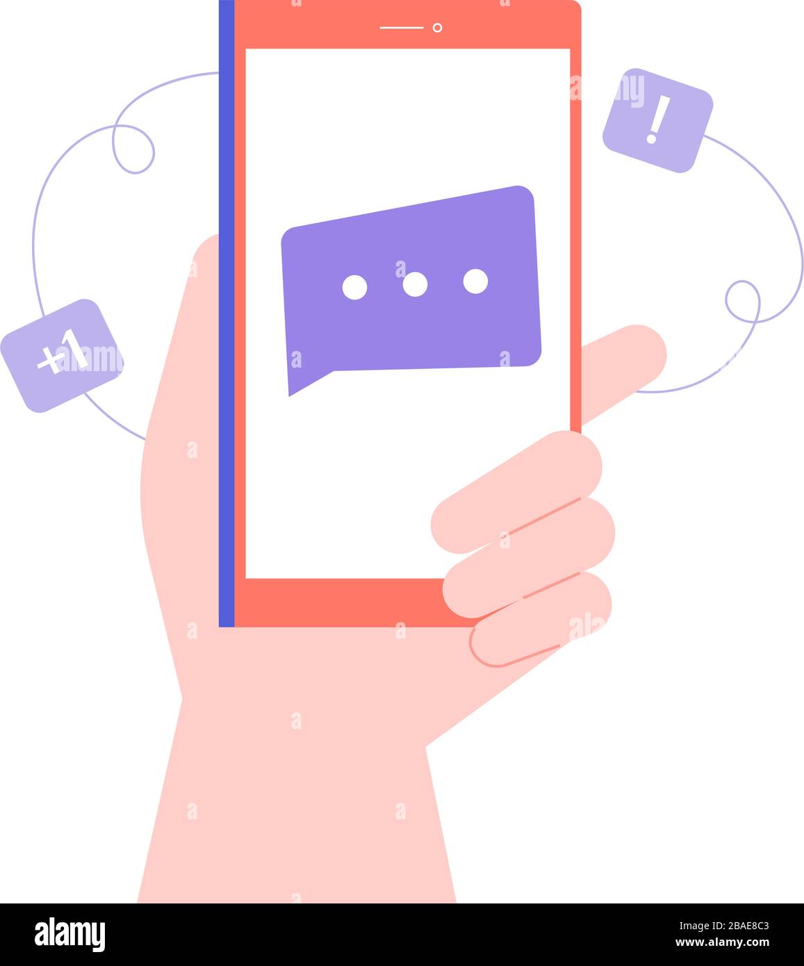 New design icon on smartphone Stock Vector Images - Alamy