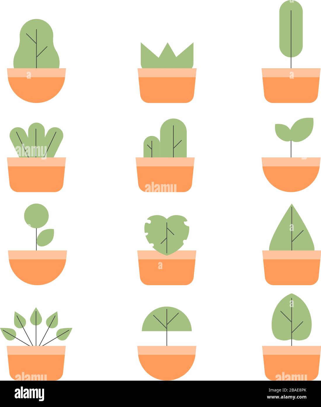 Group flower plants Stock Vector Images - Alamy