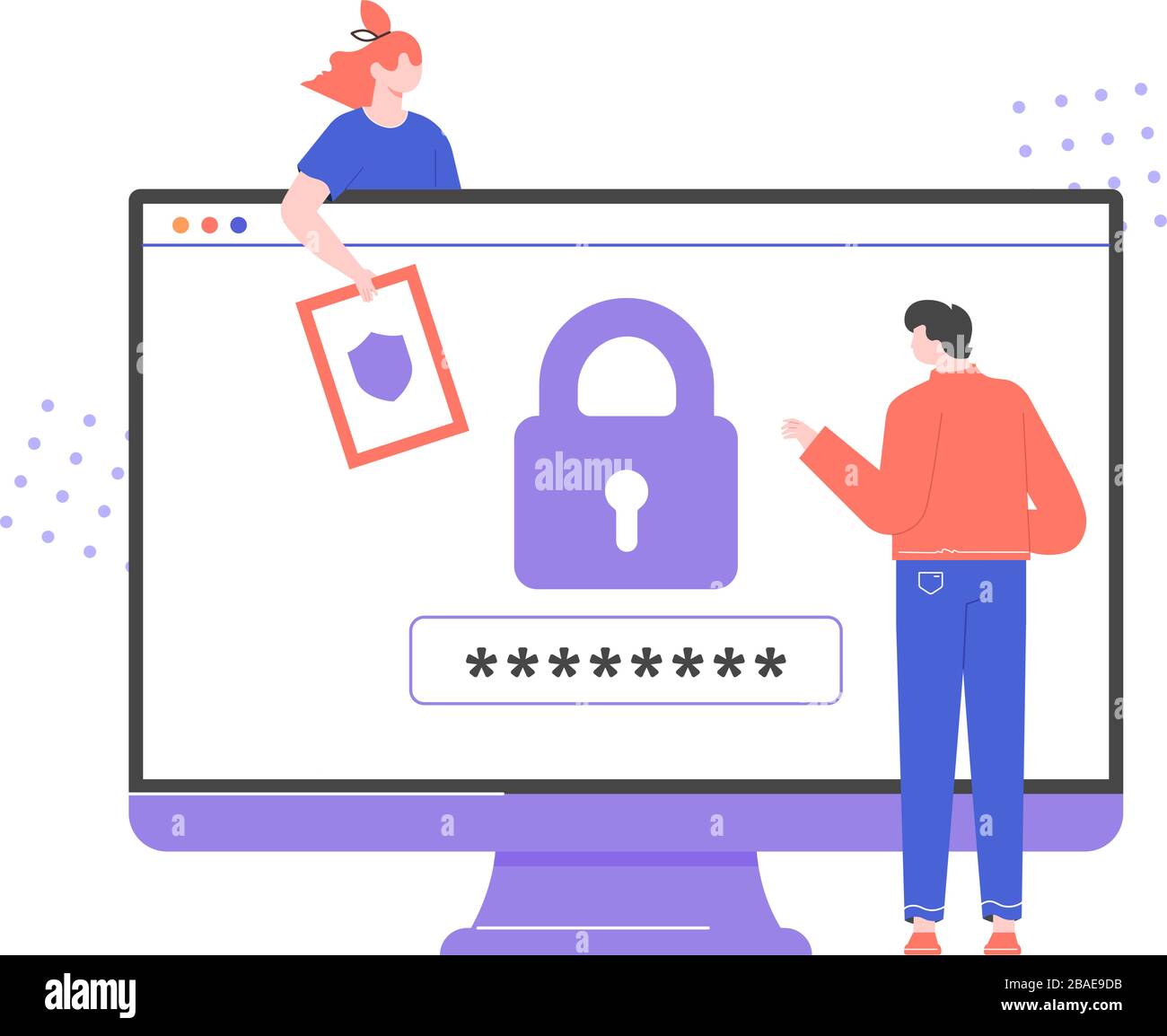 Cyber attack on personal Stock Vector Images - Alamy