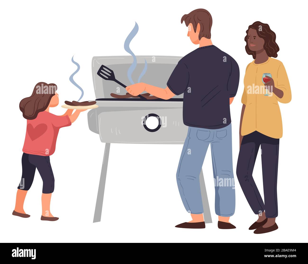 Weekend grilling Cut Out Stock Images & Pictures - Alamy