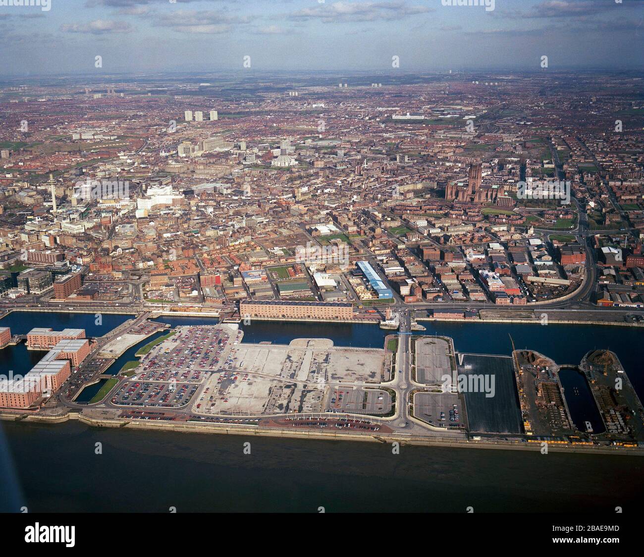 An aerial picture of liverpool dockside hi-res stock photography and ...