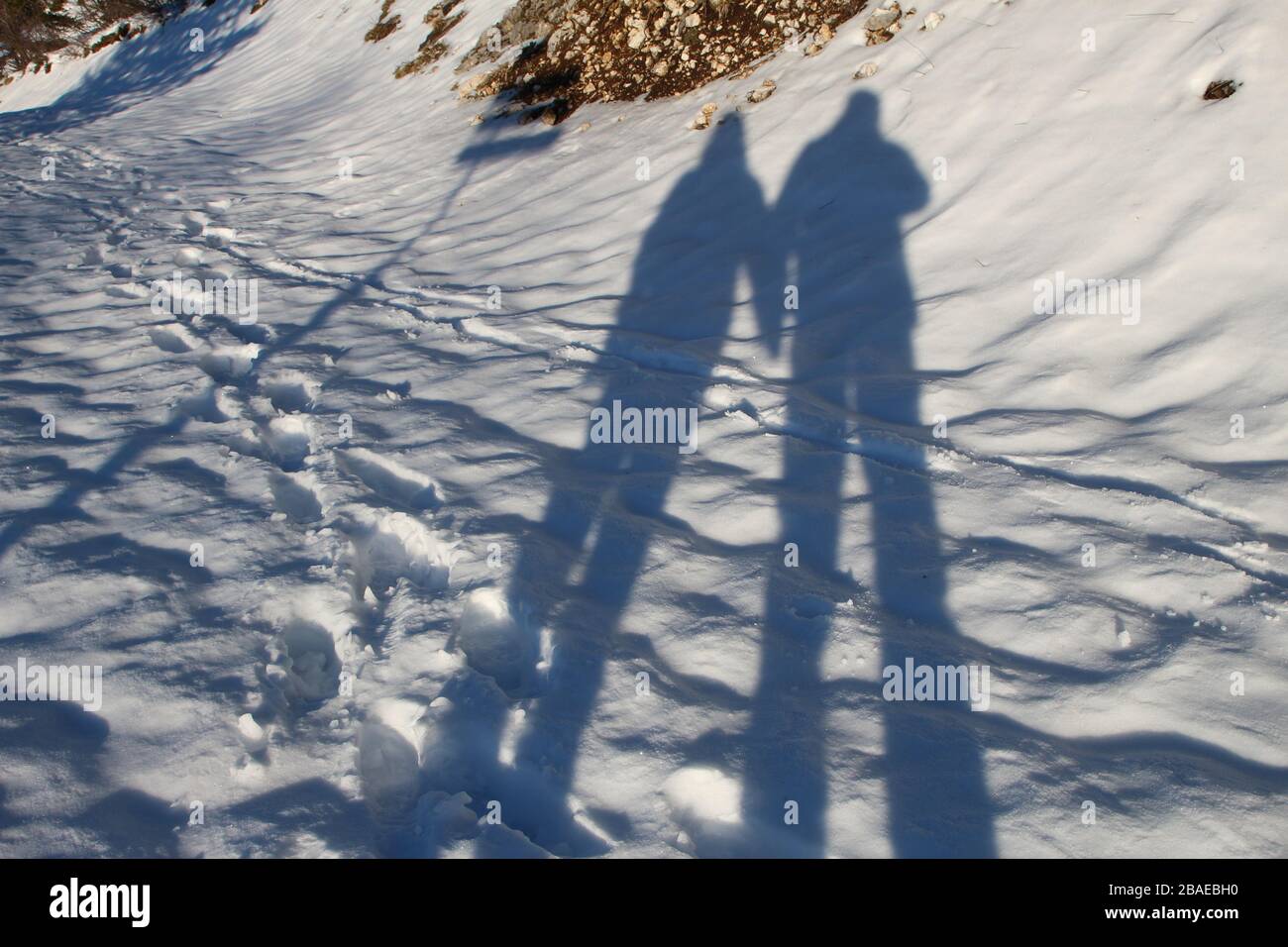 Shadows on the snow hi-res stock photography and images - Alamy