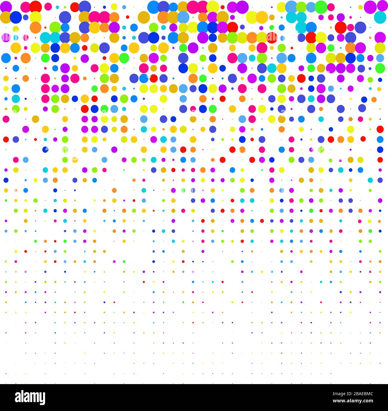 Colored polka dots on white background Stock Vector Image & Art - Alamy