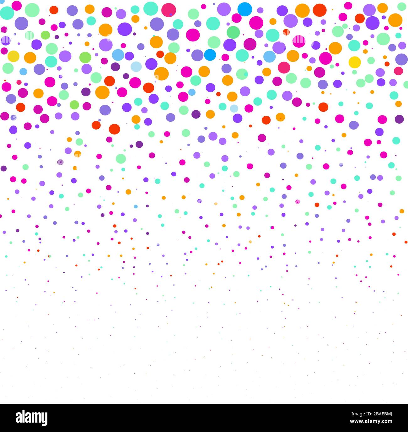 Colored polka dots on white background Stock Vector Image & Art - Alamy