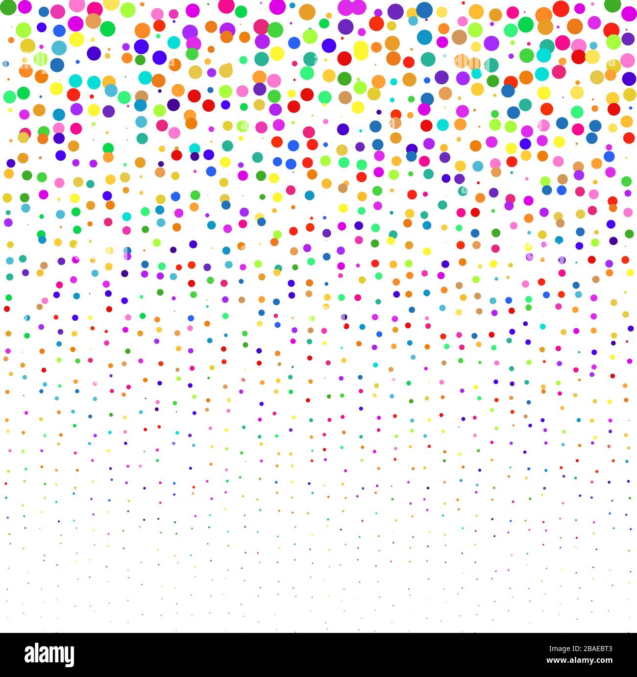 Colored polka dots on white background Stock Vector Image & Art - Alamy