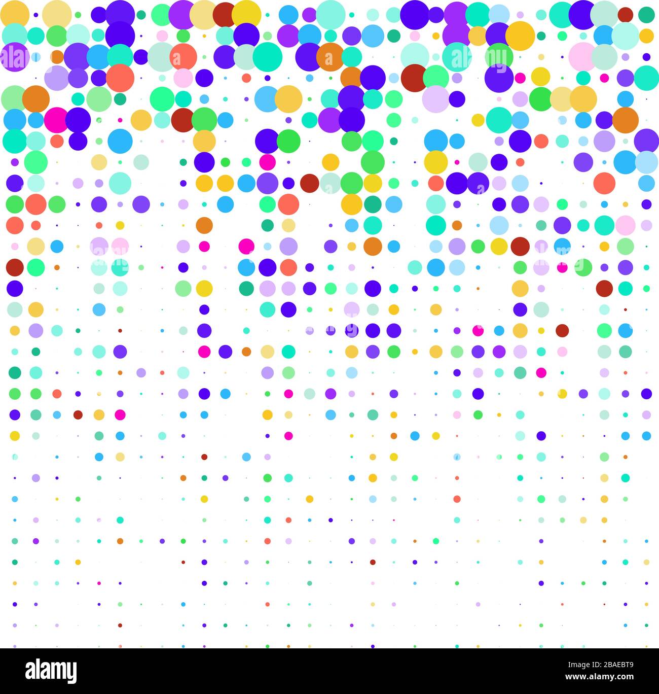 Colored polka dots on white background Stock Vector Image & Art - Alamy