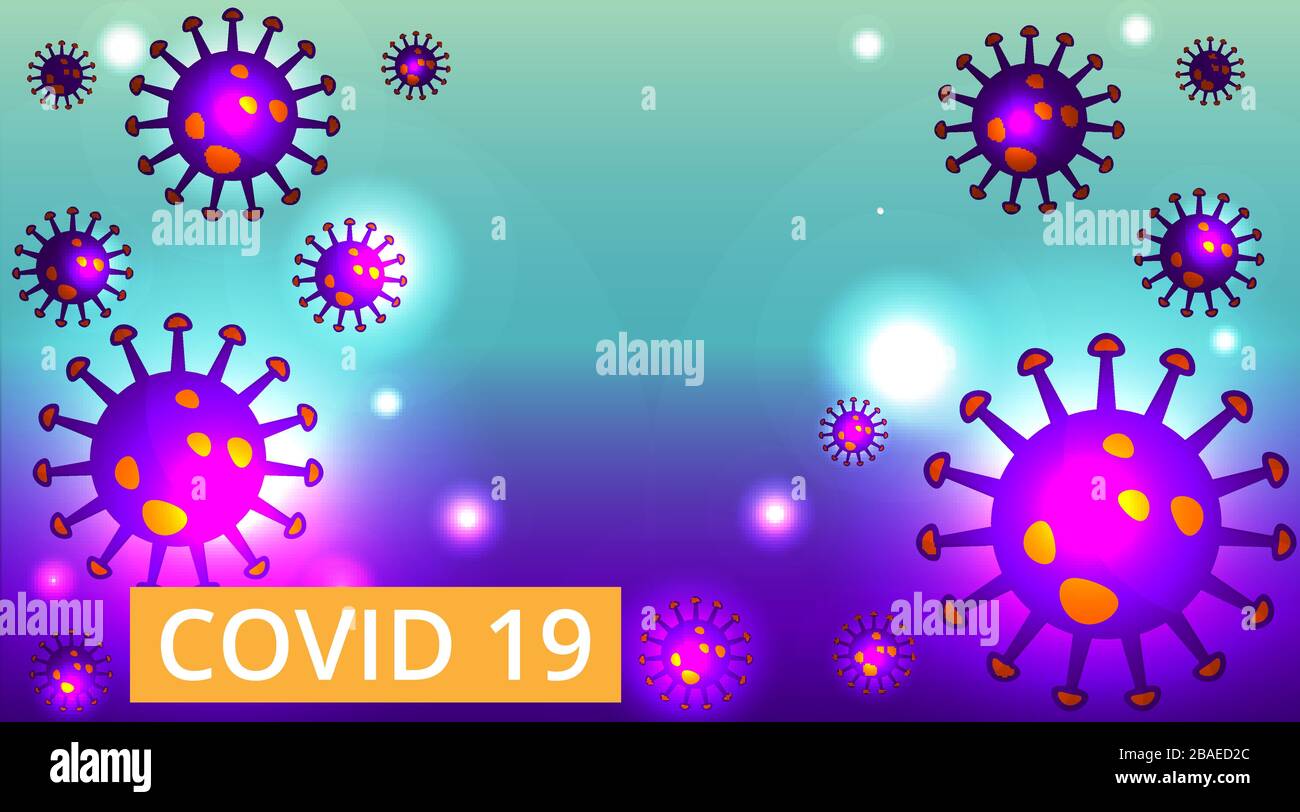 Virus microbe microbiology background. Computer virus, allergy bacteria ...