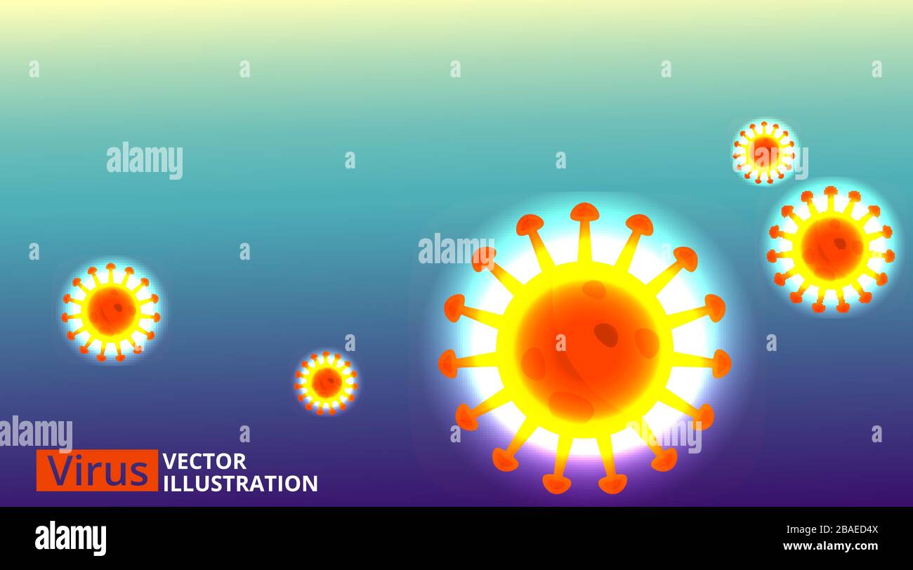 Virus microbe microbiology background. Computer virus, allergy bacteria ...