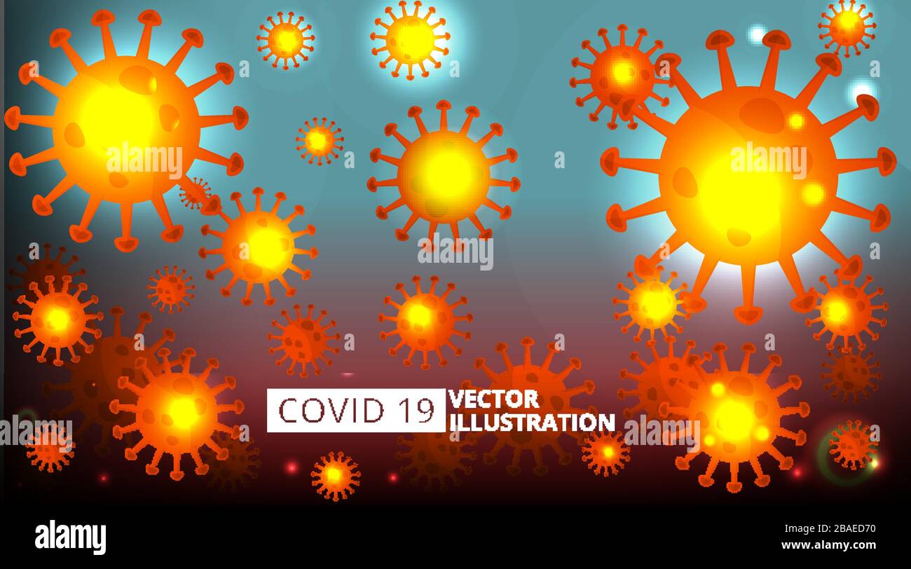 Virus microbe microbiology background. Computer virus, allergy bacteria ...