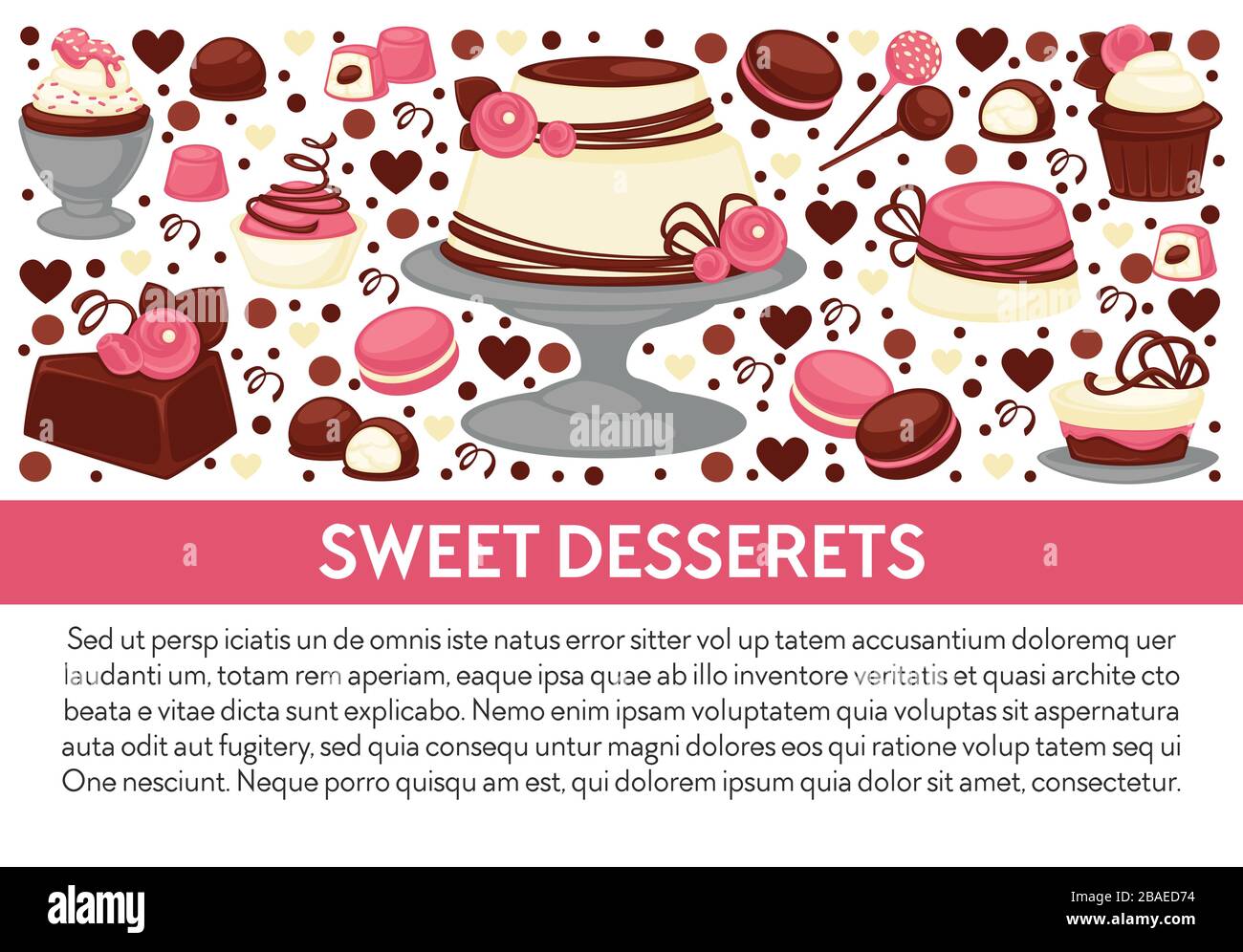 Cupcake sweet candies icon Stock Vector Images - Alamy