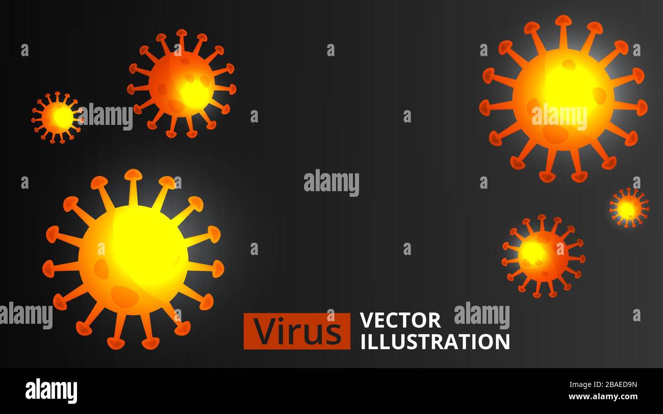 Virus microbe microbiology background. Computer virus, allergy bacteria ...
