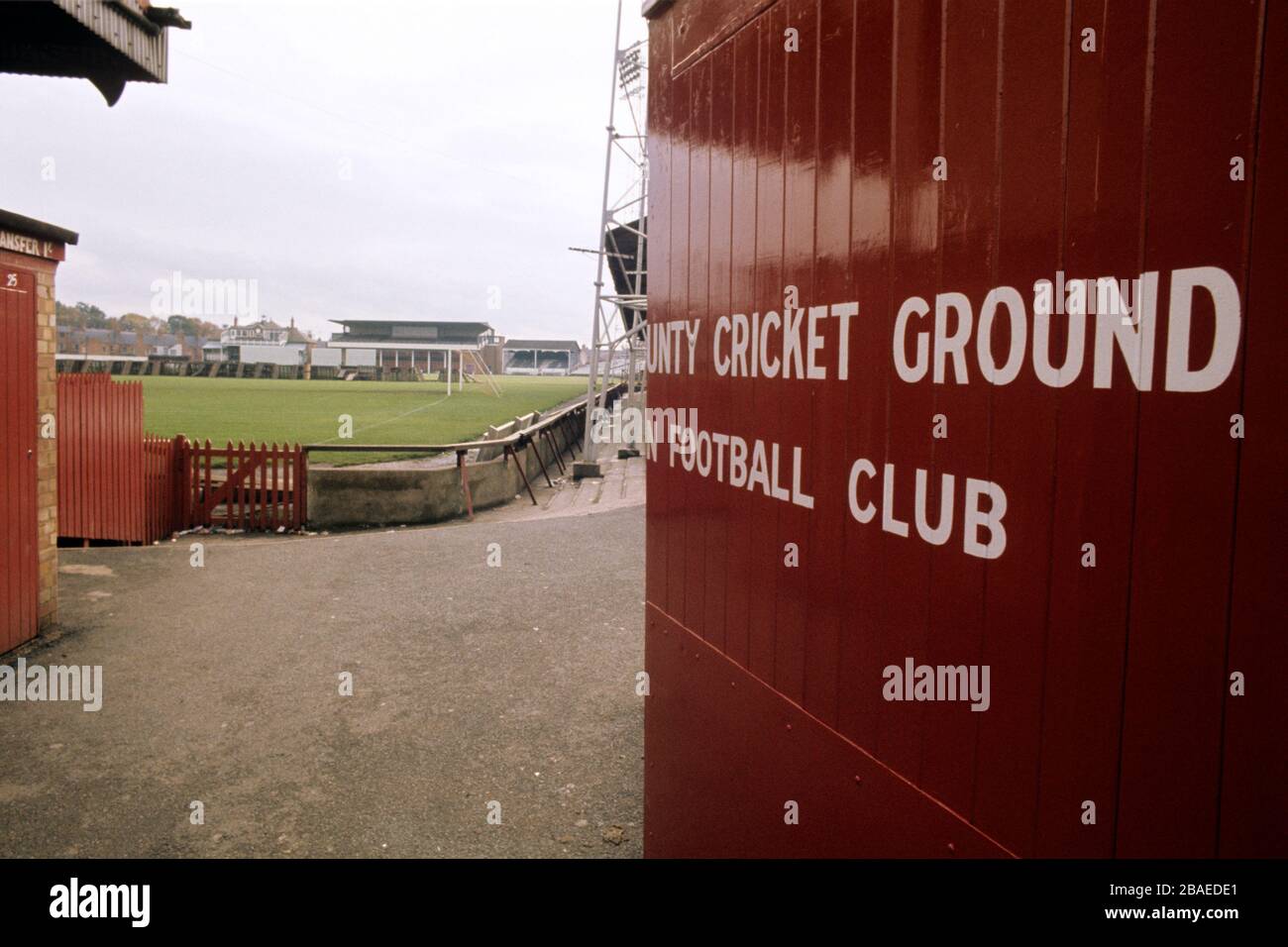 The County Ground, home of Northampton Town Football Club Stock Photo ...