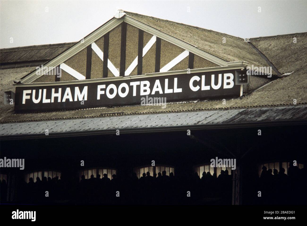 Stevenage Road Stand at Craven Cottage, home of Fulham Stock Photo - Alamy