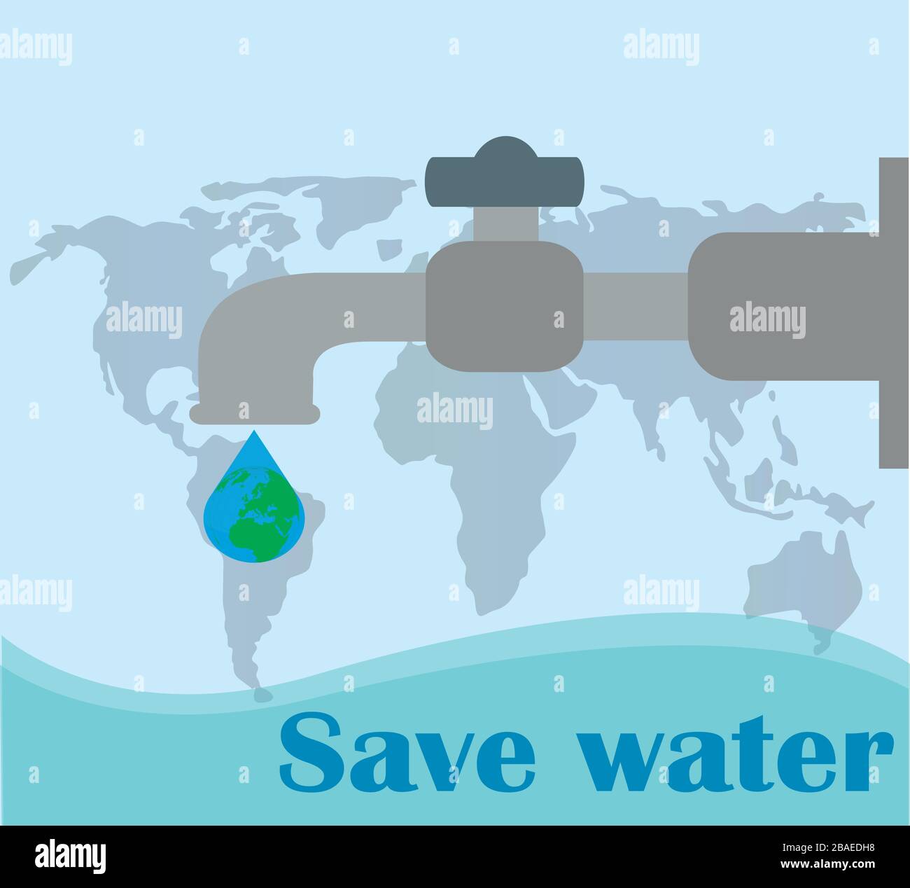 Decline of fresh water Stock Vector Images - Alamy