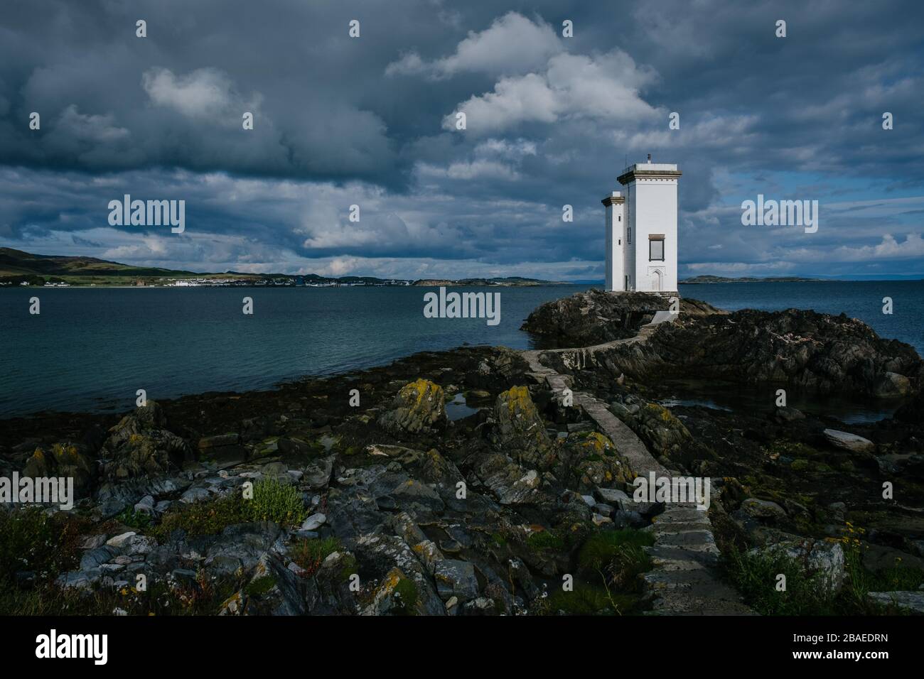 Carraig Fhada Lighthouse on Islay, Scotland, UK Stock Photo - Alamy