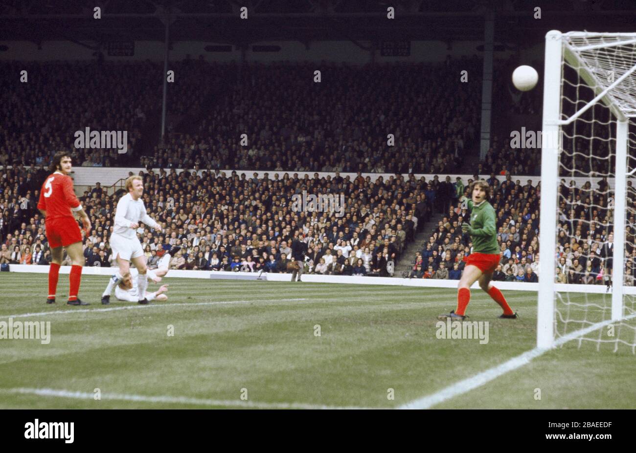 L-R: Larry Lloyd (5) Liverpool, Billy Bremner (Leeds United), Mick ...