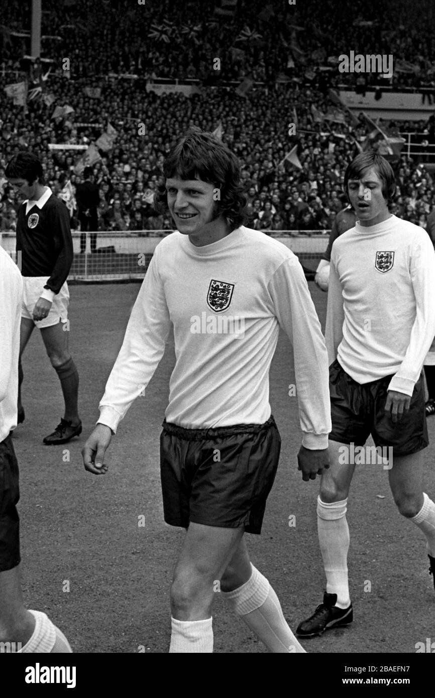 England's Mick Channon walks out Stock Photo - Alamy