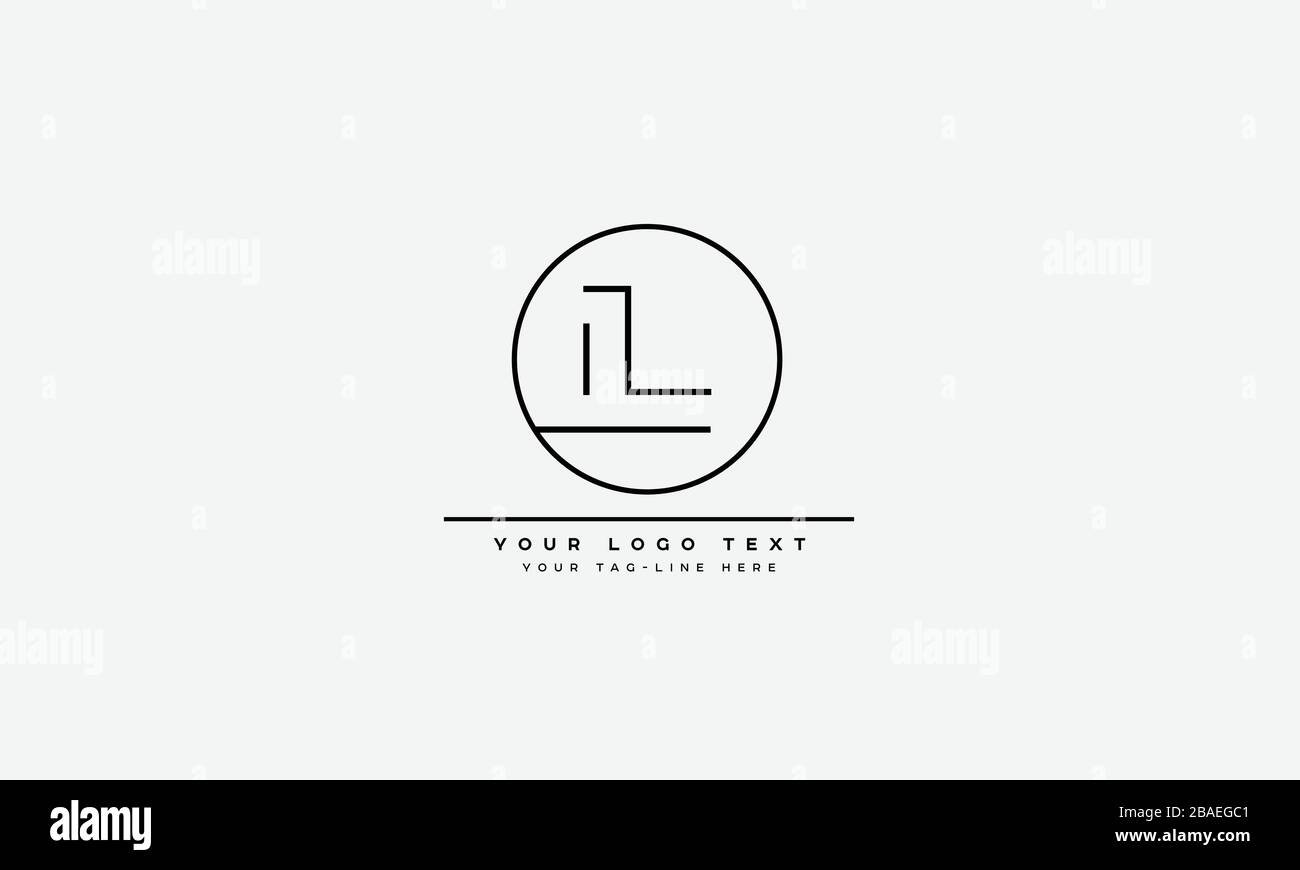 Abstract Letter L, LL alphabet Logo Design Stock Vector Image & Art - Alamy