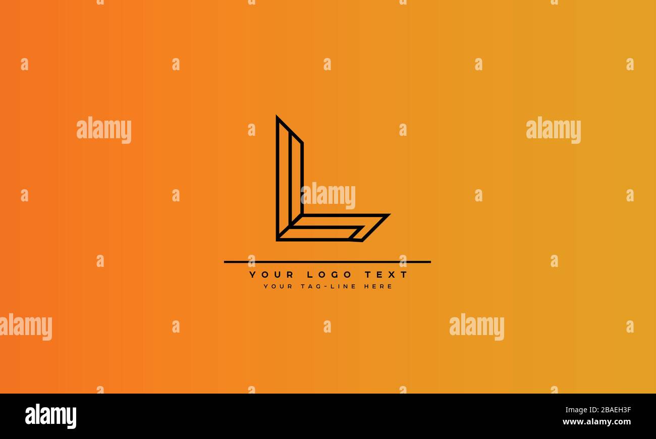 Abstract Letter L, LL alphabet Logo Design Stock Vector Image & Art - Alamy