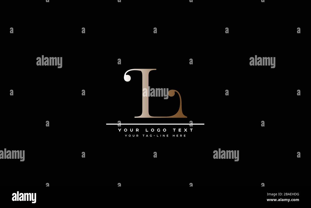 Abstract Letter L, LL alphabet Logo Design Stock Vector Image & Art - Alamy
