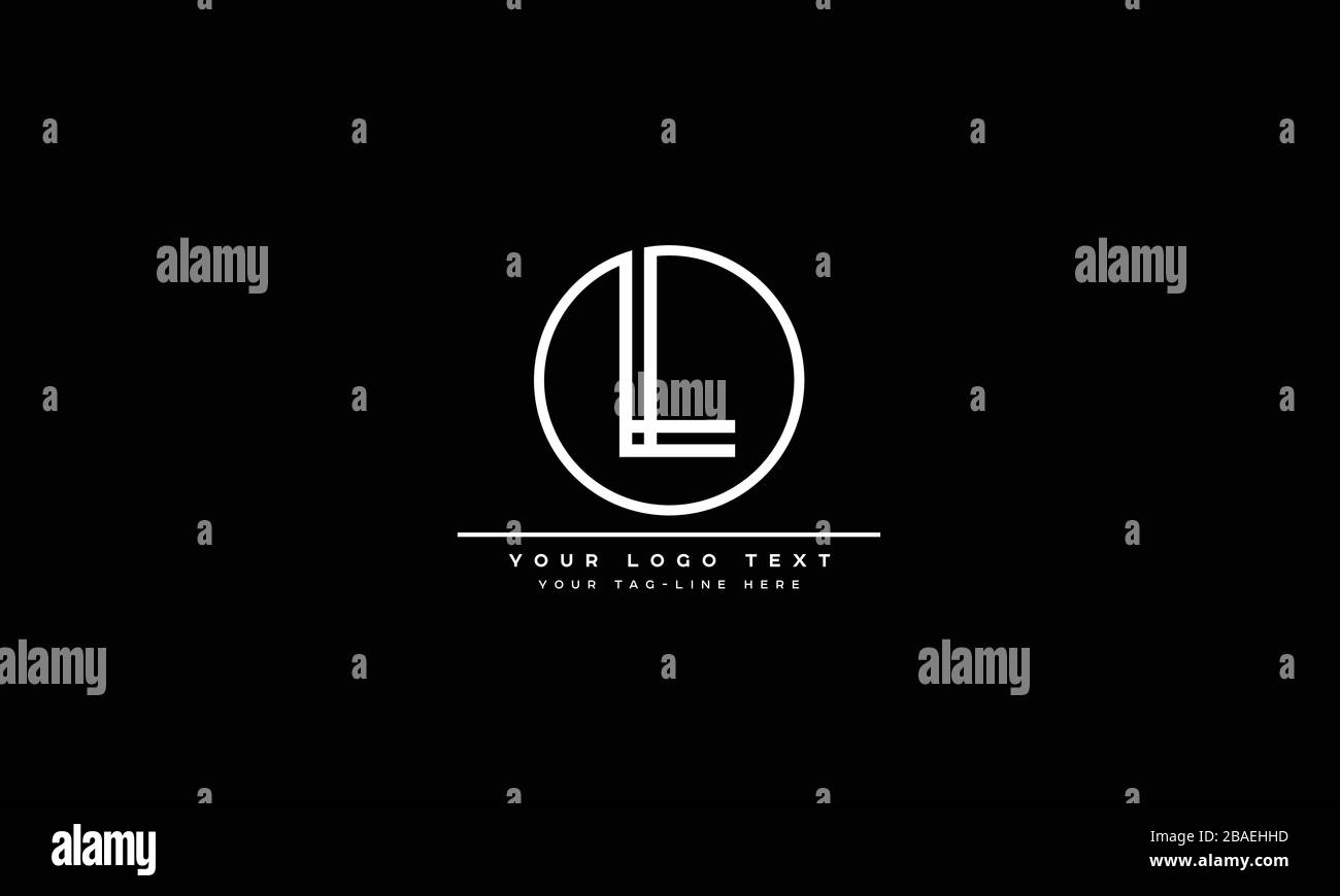 Abstract Letter L, LL alphabet Logo Design Stock Vector Image & Art - Alamy