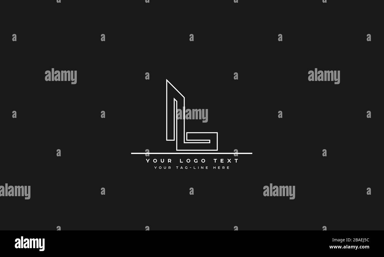 Abstract Letter L, LL alphabet Logo Design Stock Vector Image & Art - Alamy