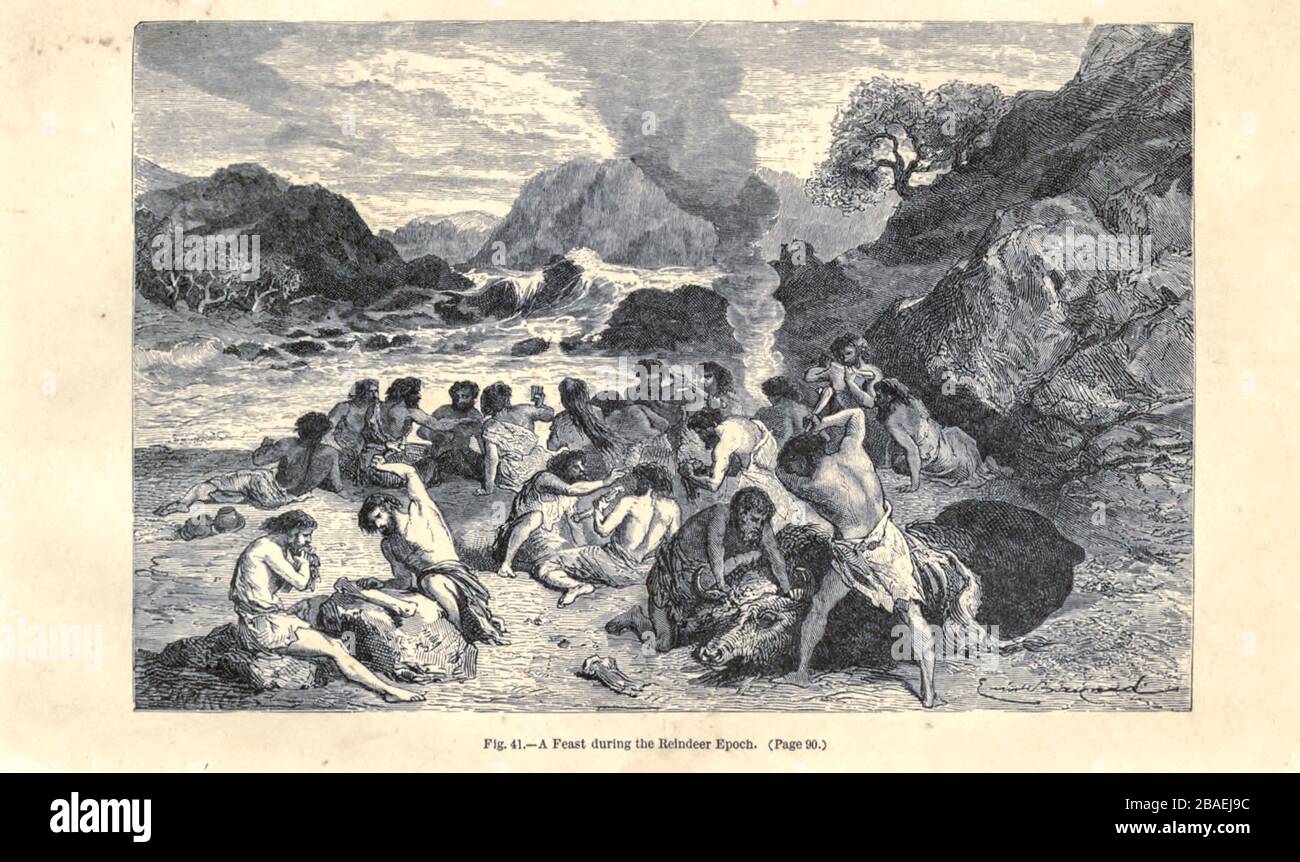 Illustration of a prehistoric human hi-res stock photography and images ...