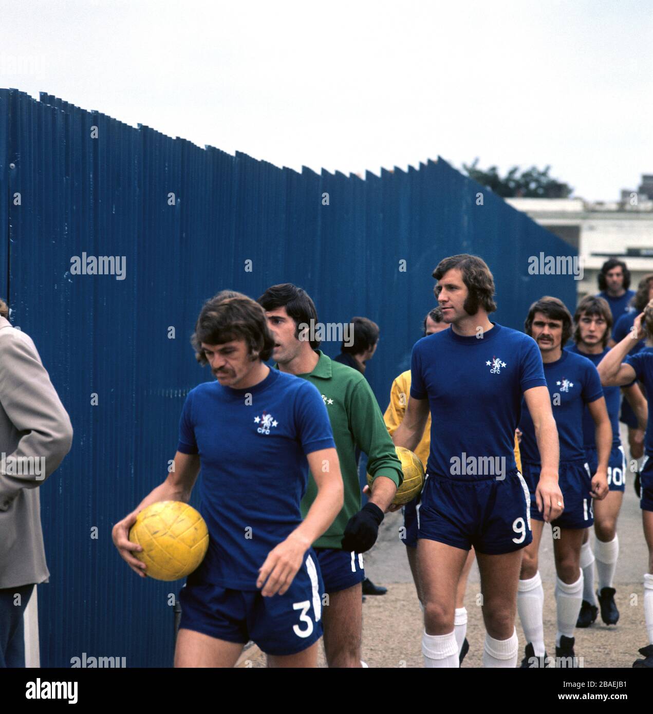 Football walking out top half stock colour hi-res stock photography and ...