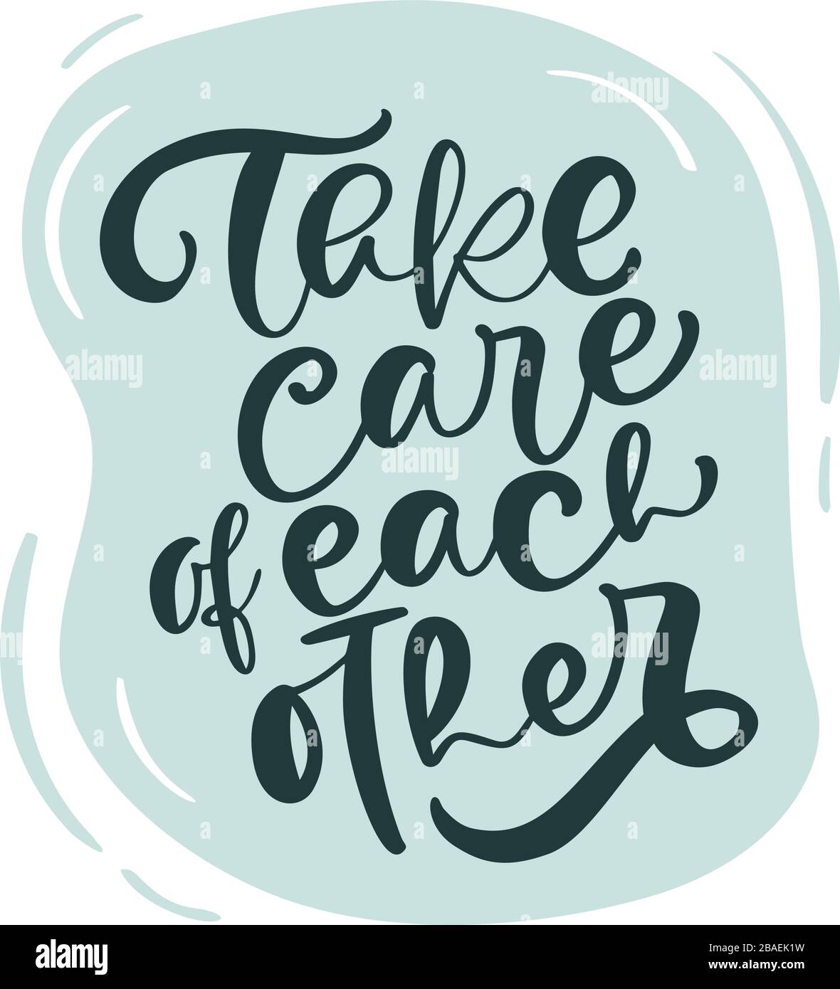 Coronavirus Covid-19, quarantine motivational poster. Vector Sticker ...