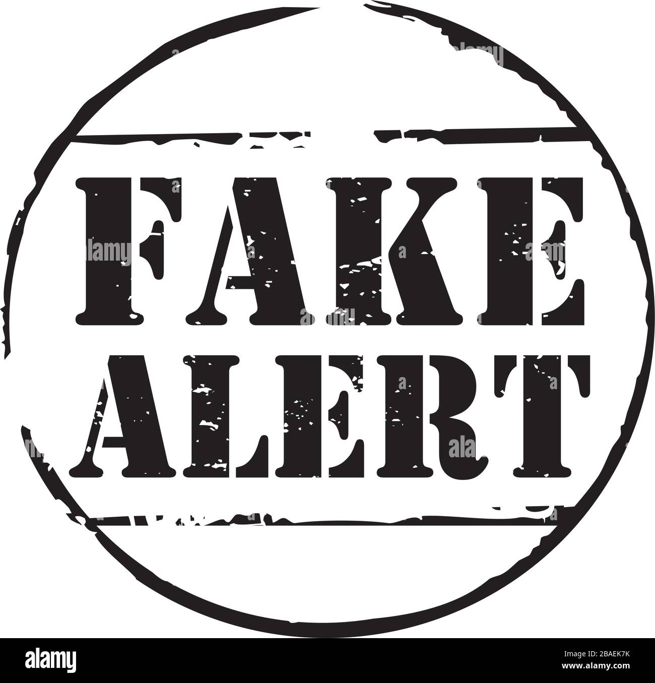 Black grunge stamp and FAKE ALERT. Vector Illustration Stock Vector ...