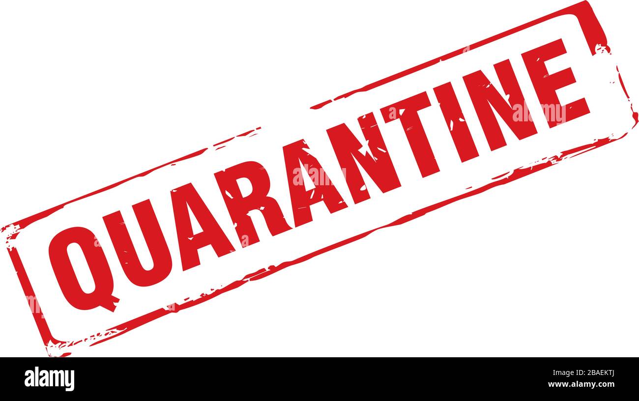 Red Rubber stamp Quarantine. Vector Illustration Stock Vector Image ...