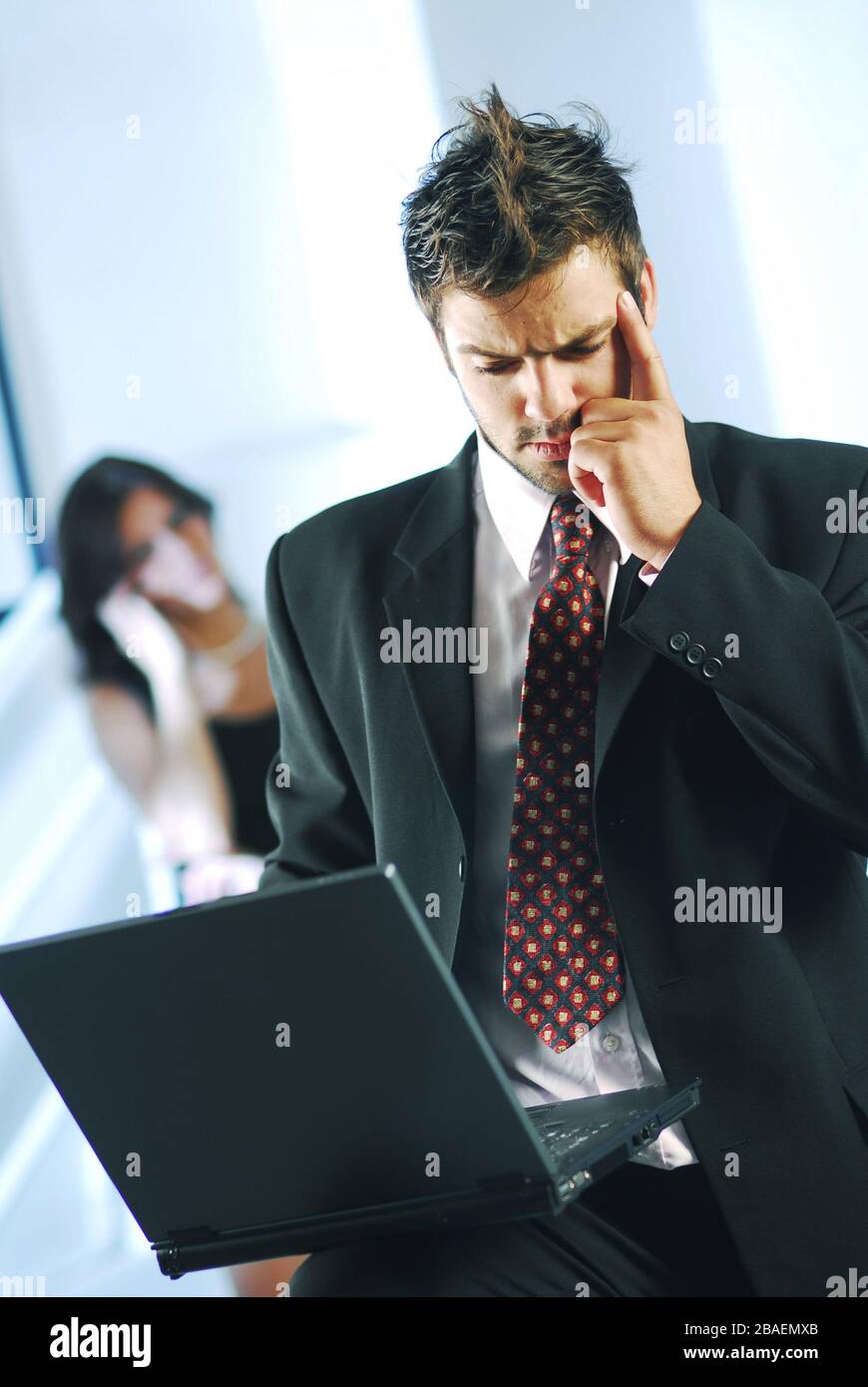 In an office Stock Photo - Alamy