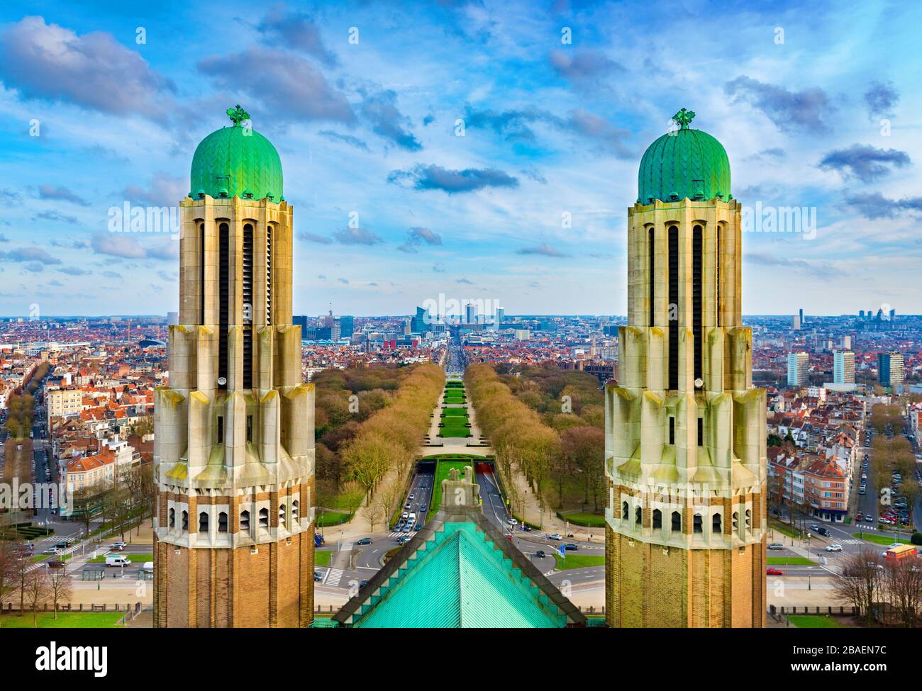 Brussels landmarks aerial hi-res stock photography and images - Alamy