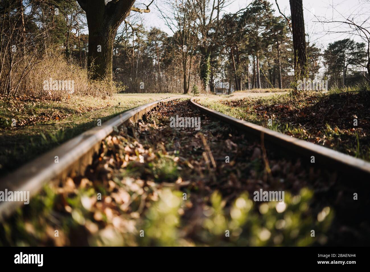 Spring landscape railroad sky hi-res stock photography and images - Alamy