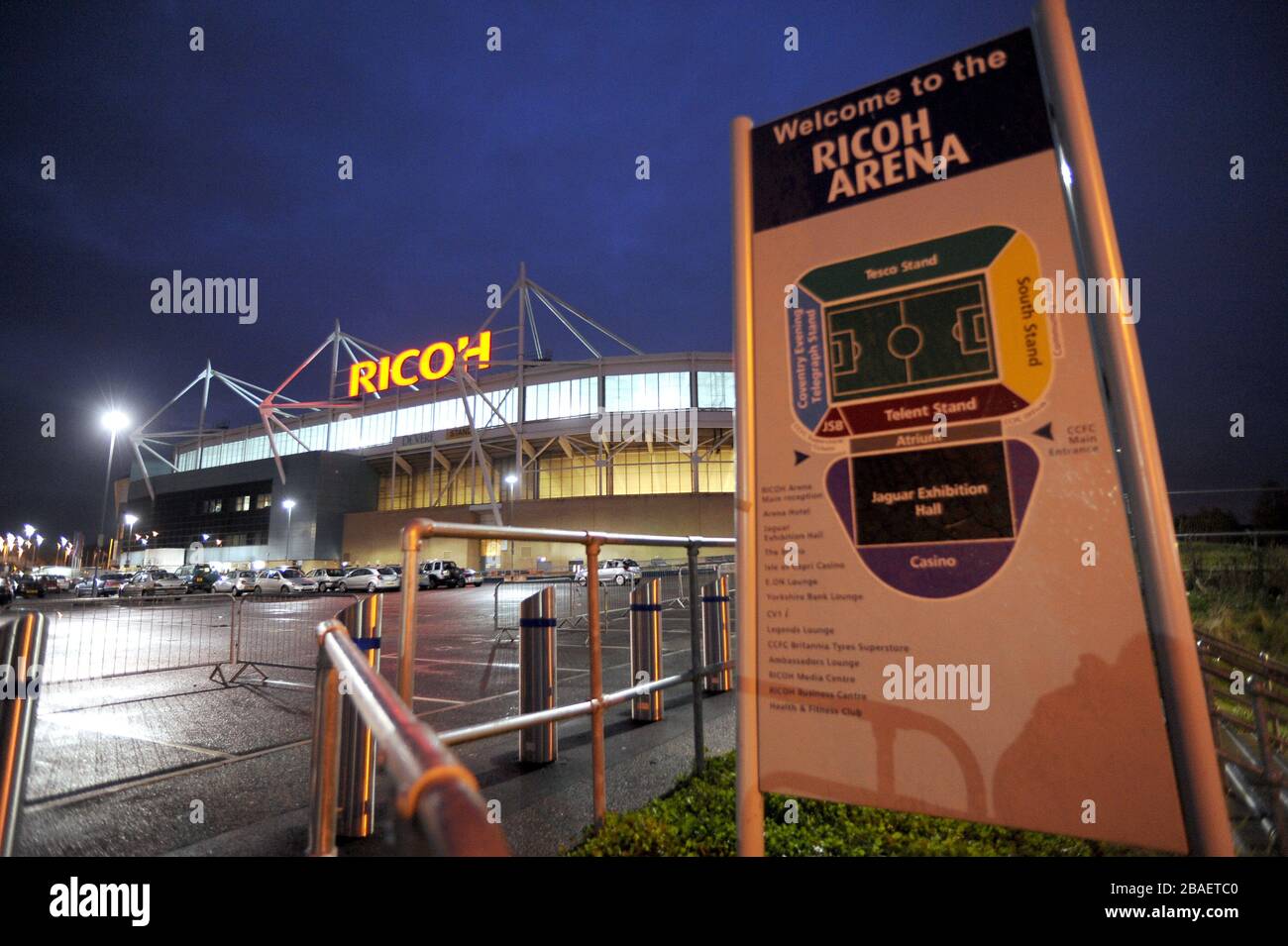 Signage for ricoh arena hi-res stock photography and images - Alamy