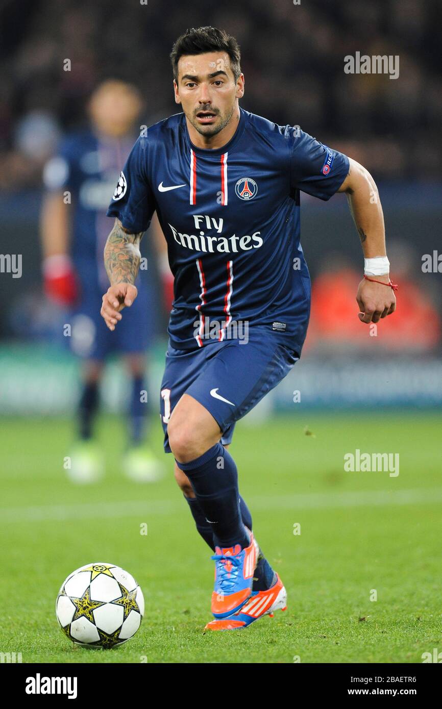 Ezequiel Lavezzi, Paris Saint-Germain Stock Photo - Alamy