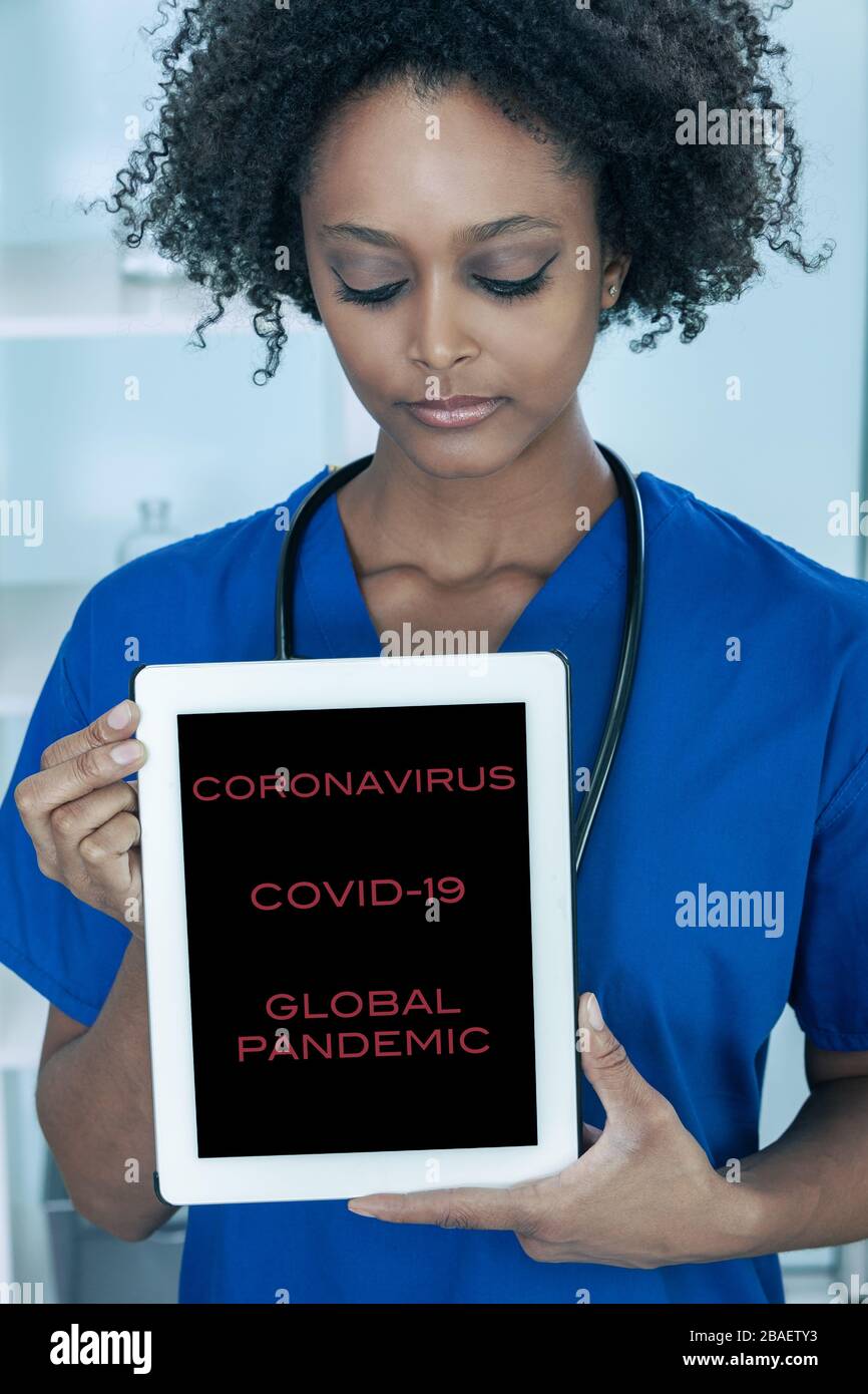 Black doctor hospital hi-res stock photography and images - Alamy