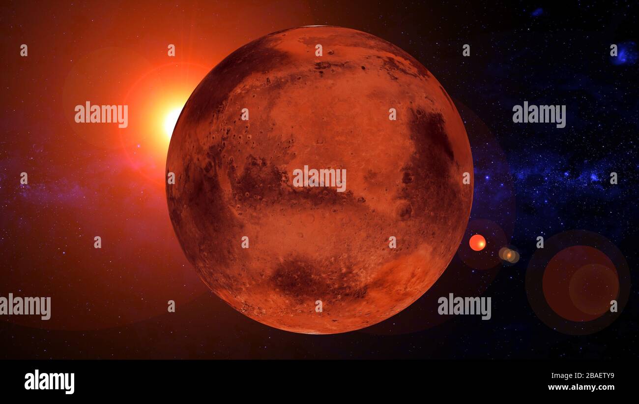 Mars - High resolution best quality solar system planet. This image ...