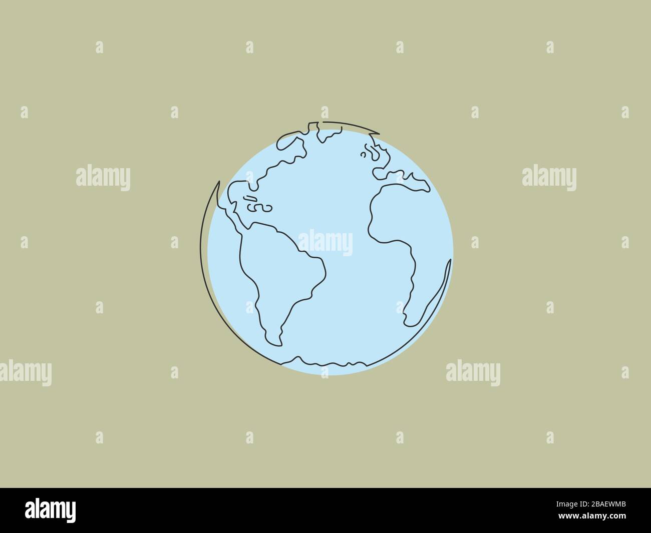Line Drawing Hands Holding Earth High Resolution Stock Photography and ...