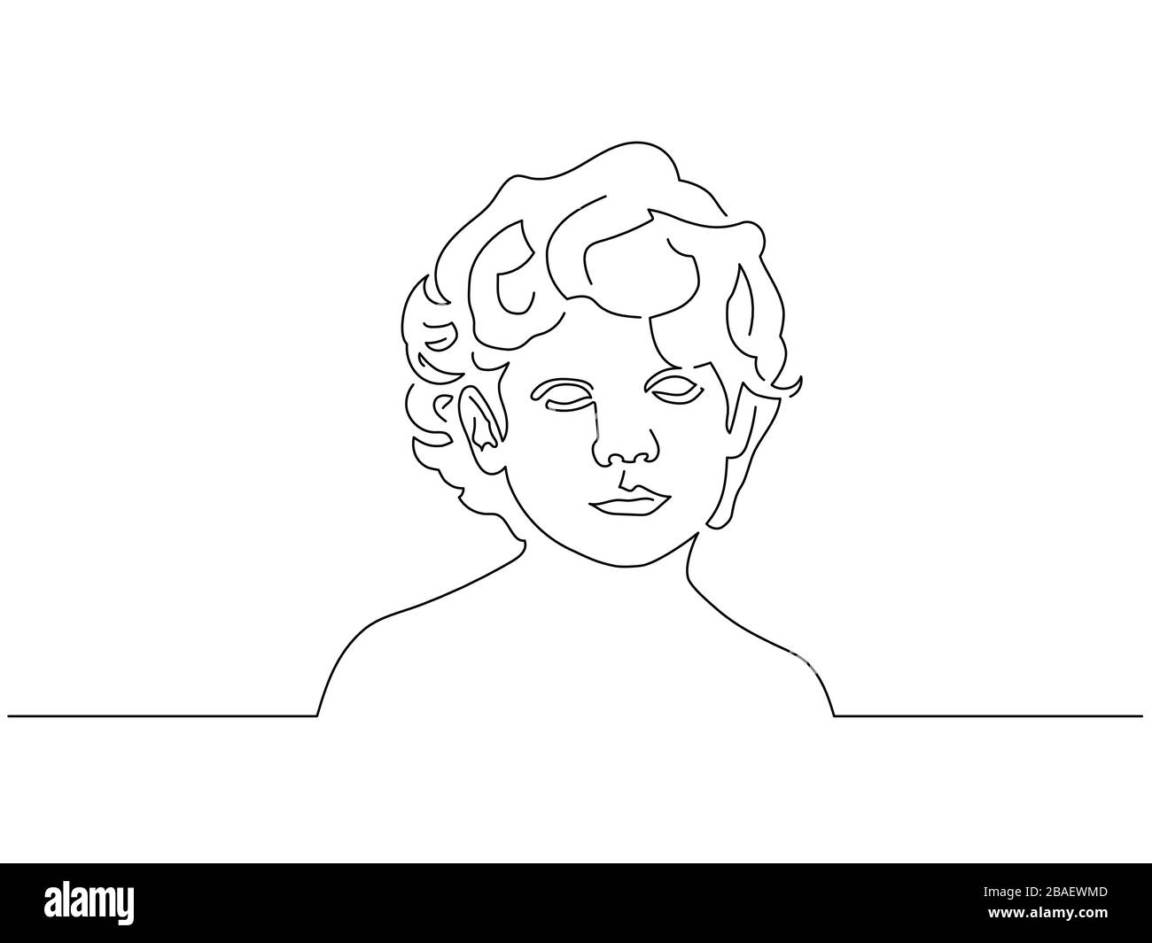 Face Outline Drawing Kid