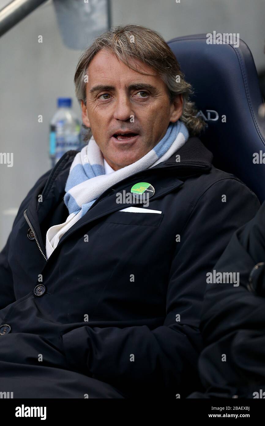 Roberto Mancini, Manchester City manager Stock Photo - Alamy