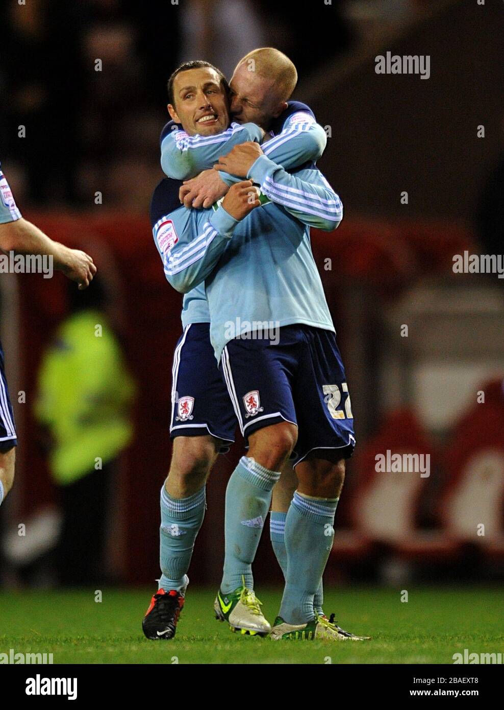 Middlesbrough's winning goal scorer Scott McDonald celebrates with ...