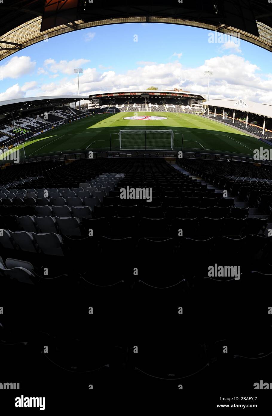 General view of Craven Cottage Stock Photo - Alamy